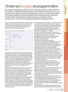 Choisir son langage de programmation